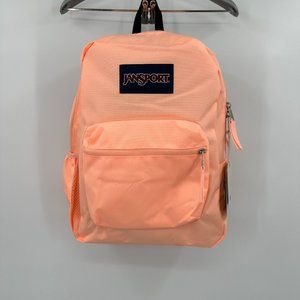 Jansport | Bags | Jansport Cross Town Backpack In Peach Orange Girls ...